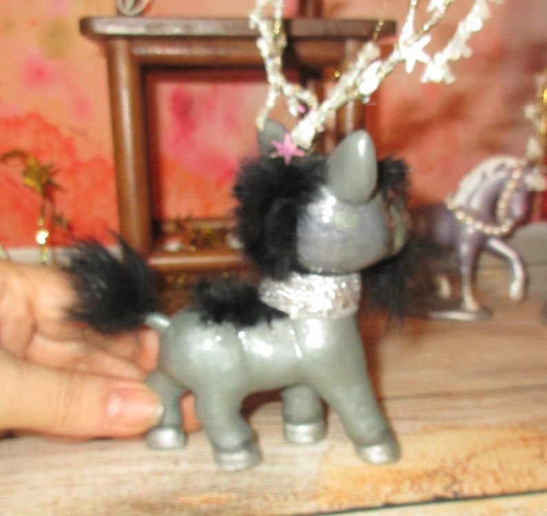 Silver Donkey Troll 4 Inch Ooak Antlers Unique Rare Lovable Uglies ...