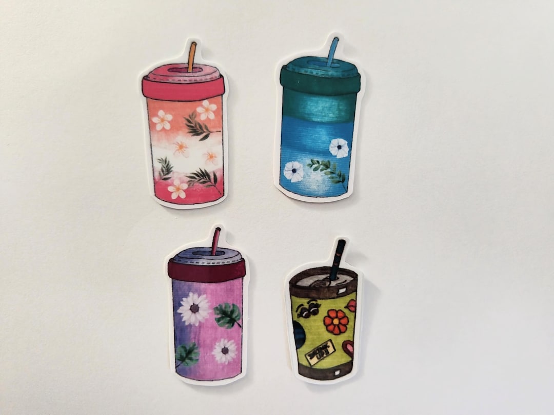 Tumbler Mini Vinyl Sticker Set - Etsy