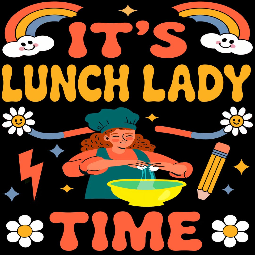 It's Lunch Lady Time SVG Cafeteria Lady Png School Kitchen SVG ,welcome ...