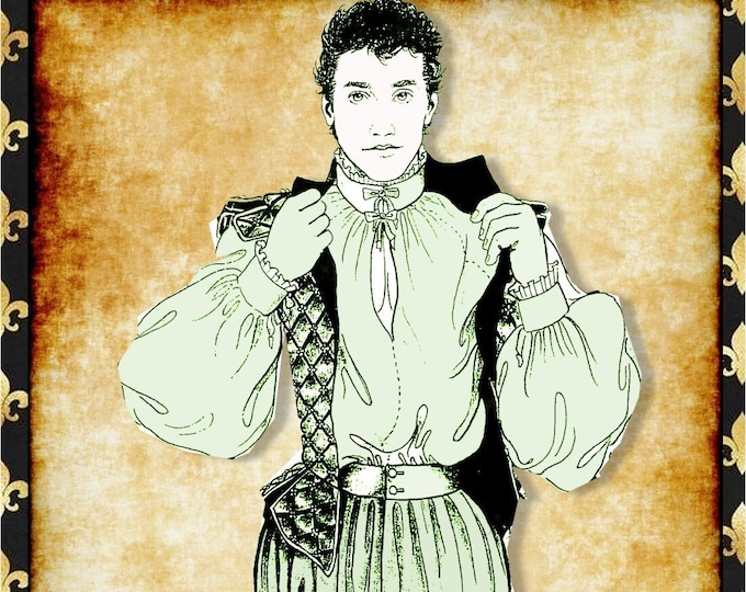 HISTORICAL Breeches-costume Sewing Pattern-three Styles-center Codpiece ...