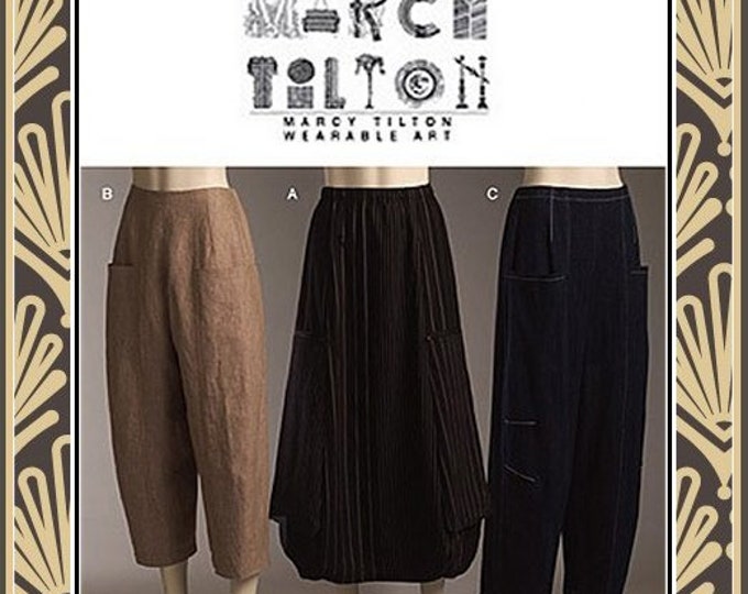 MARCI TILTON WEARABLE Art-vogue Designer Sewing Pattern-skirt-pants ...