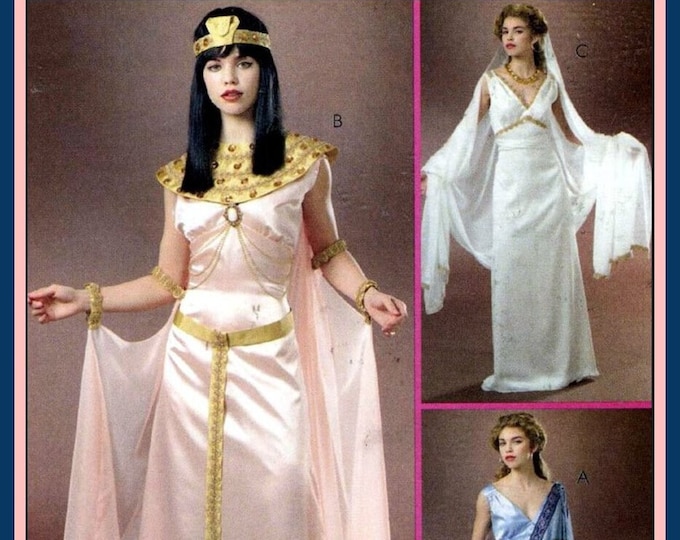 GREEK Goddess-cleopatra-roman Lady-costume Sewing Pattern-empire Waist ...