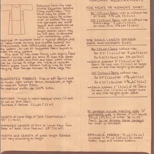 Vintage 1976- EGYPTIAN Shirt-galaba-authentic-unisex Sewing Pattern ...