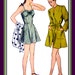 Vintage 1946-BOMBSHELL BATHING Suit-glam Cover Up-sewing Pattern fitted ...