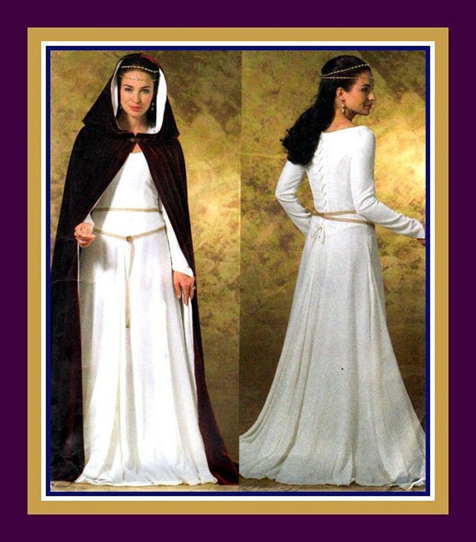 MAID MARIAN Ensemble-costume Sewing Pattern-enchanting Long Gown-lace ...