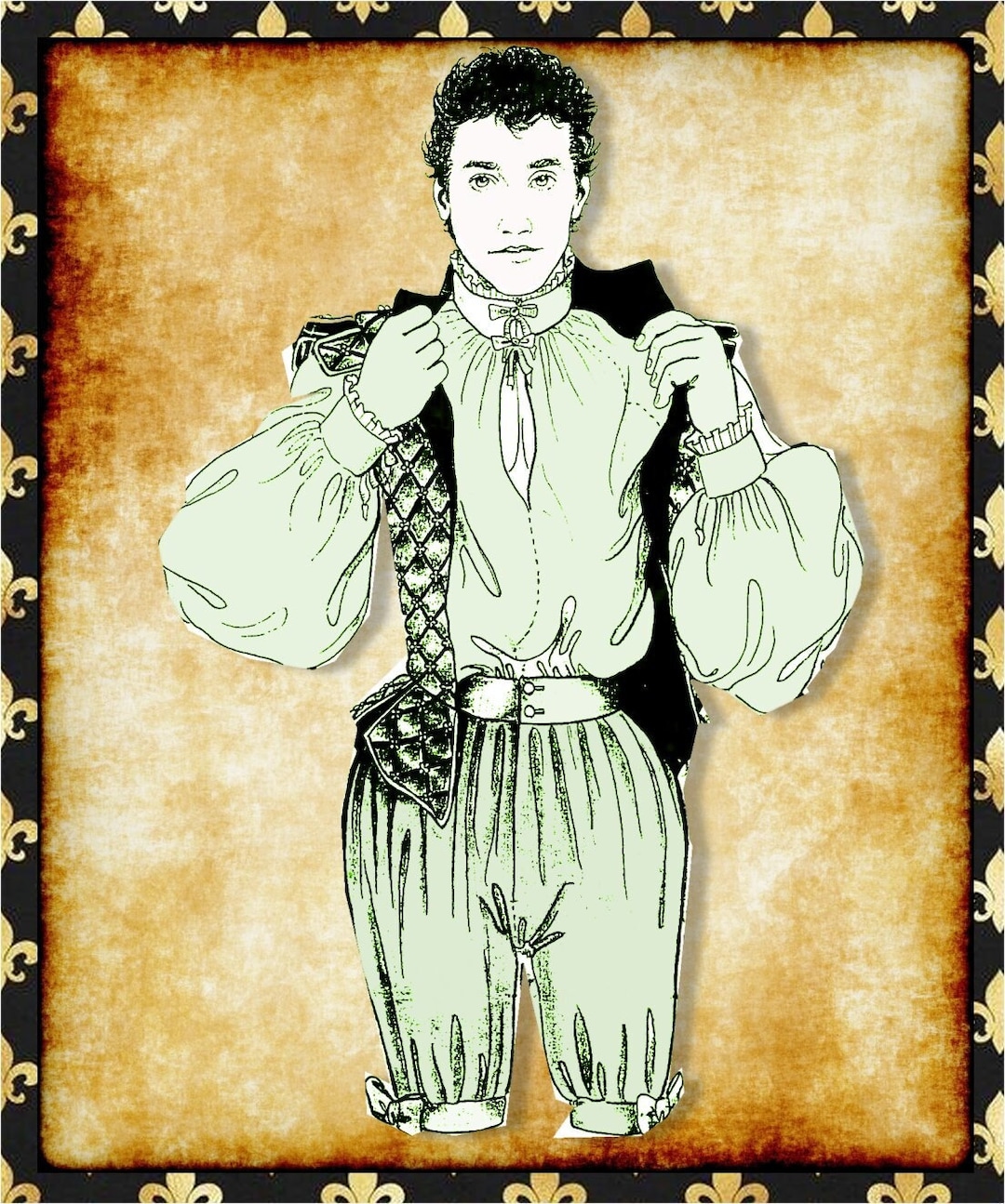 HISTORICAL Breeches-costume Sewing Pattern-three Styles-center - Etsy