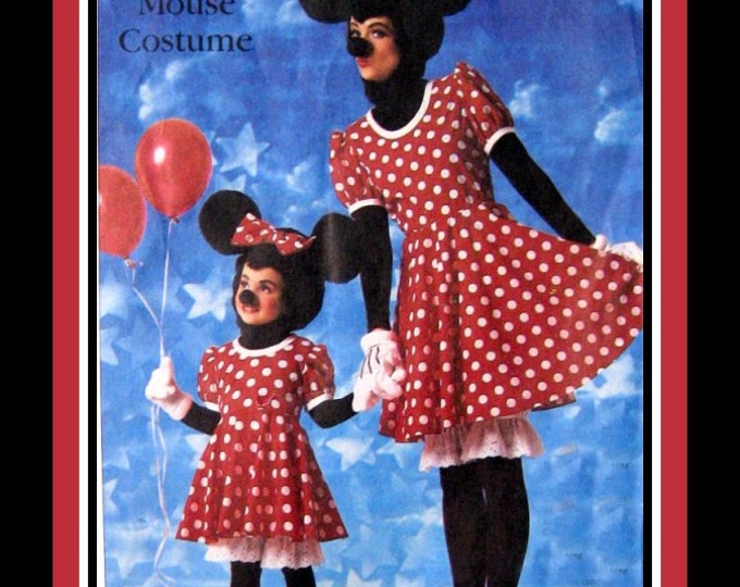 Toddler- MINNIE MOUSE- Walt Disney Costume Sewing Pattern -dress-lace ...