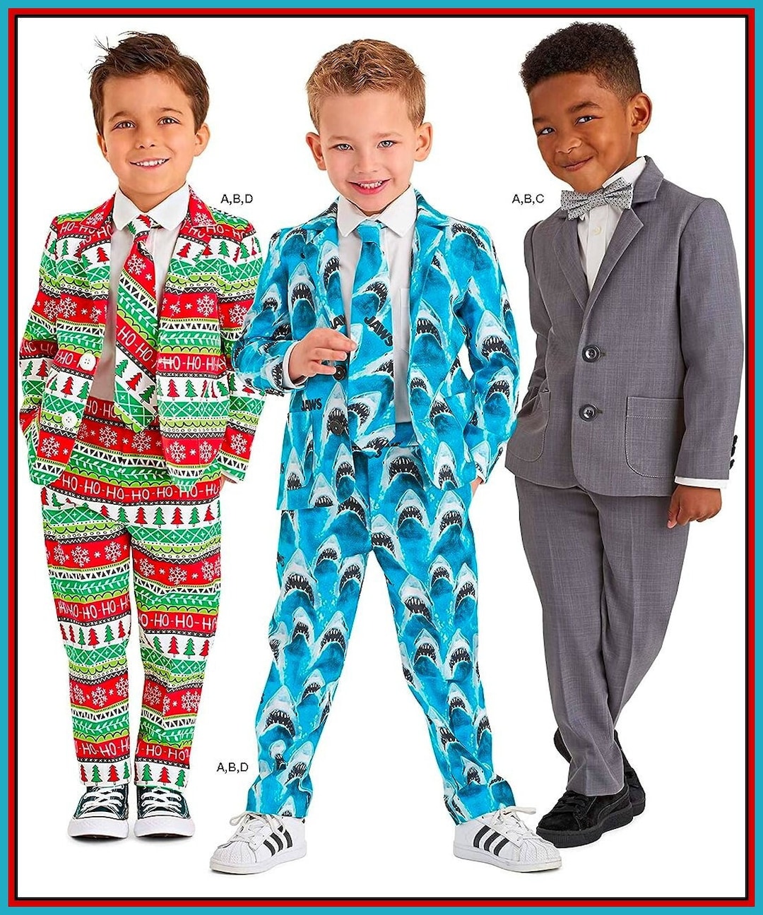 SNAZZY BOYS Suit-sewing Pattern-tailored Lined Jacket-pockets-slim ...
