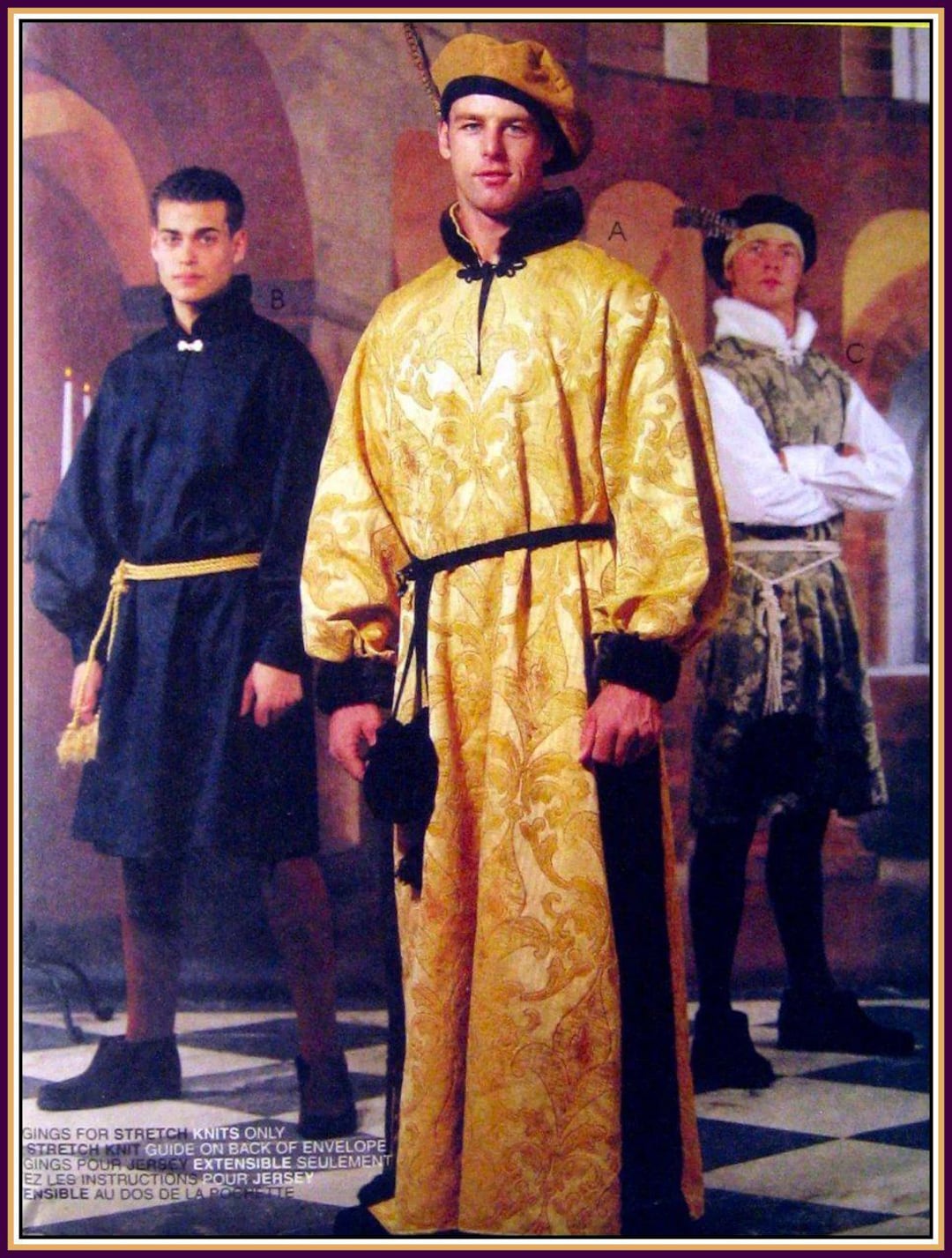 Vintage 2000-MEDIEVAL Lord-costume Sewing Pattern-page-monk-long Tunic ...