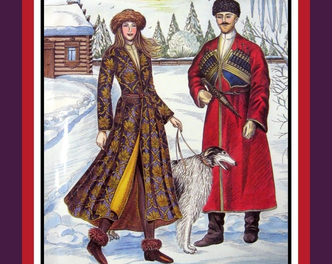 Russian Cossack Ensemble Uniform - Folkwear Historical Sewing Pattern ...