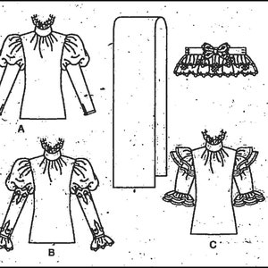 VICTORIAN LADIES Blouses-historical Sewing Pattern-three Styles-sleeve ...