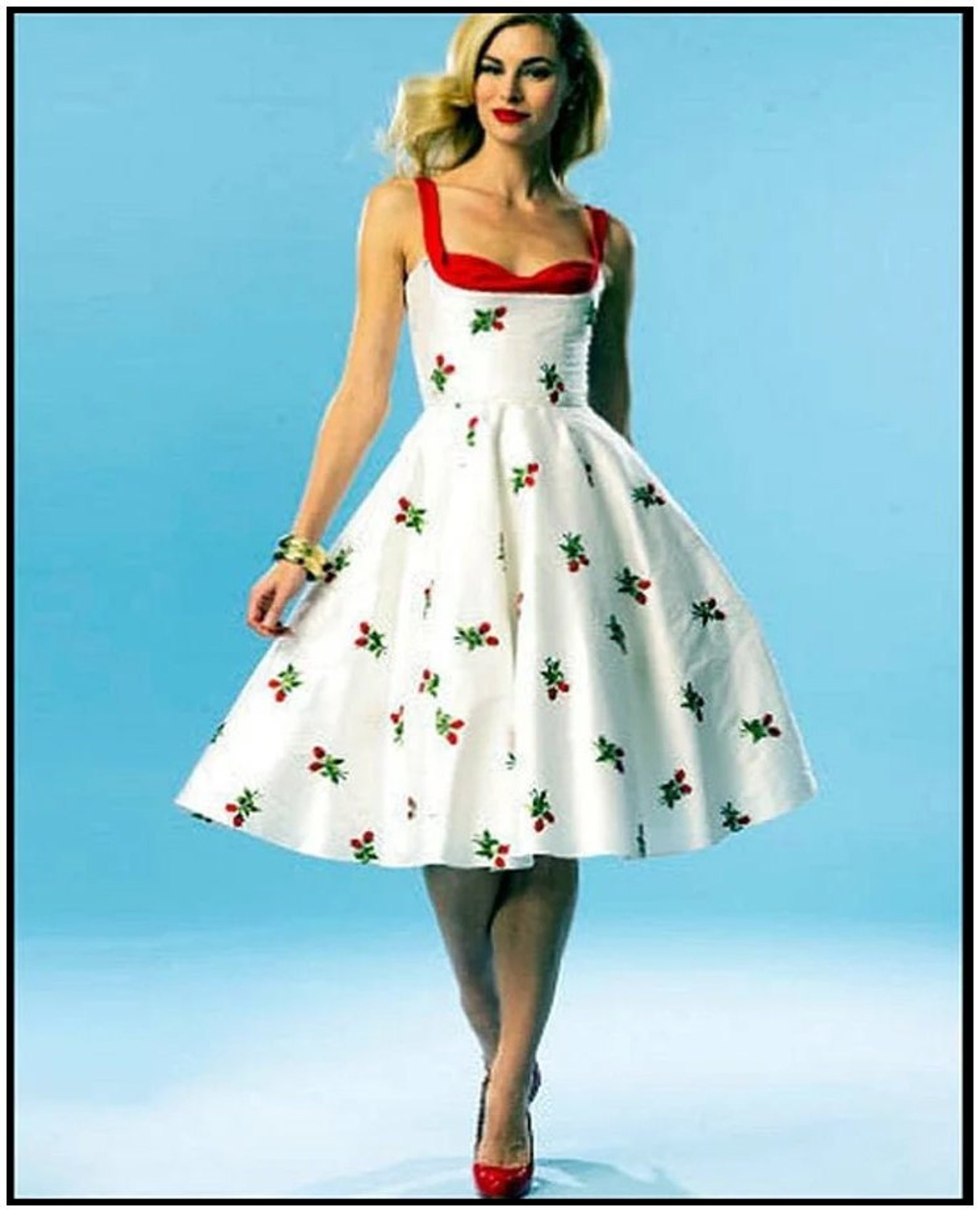 1950s Style shelf Bust Party Dress designer Sewing Pattern - Etsy