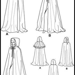 DESIGNER Capes-sewing Pattern-three Dashing Styles-double Capelet-hood ...