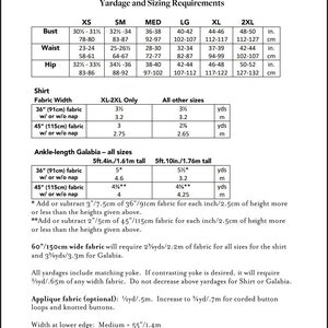 Vintage 1976- EGYPTIAN Shirt-galaba-authentic-unisex Sewing Pattern ...