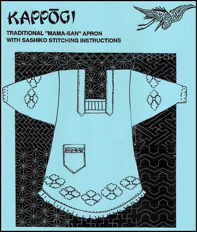 Vintage 1991-KAPPOGI-MAMA SAN- Traditional Japanese Apron-sewing ...