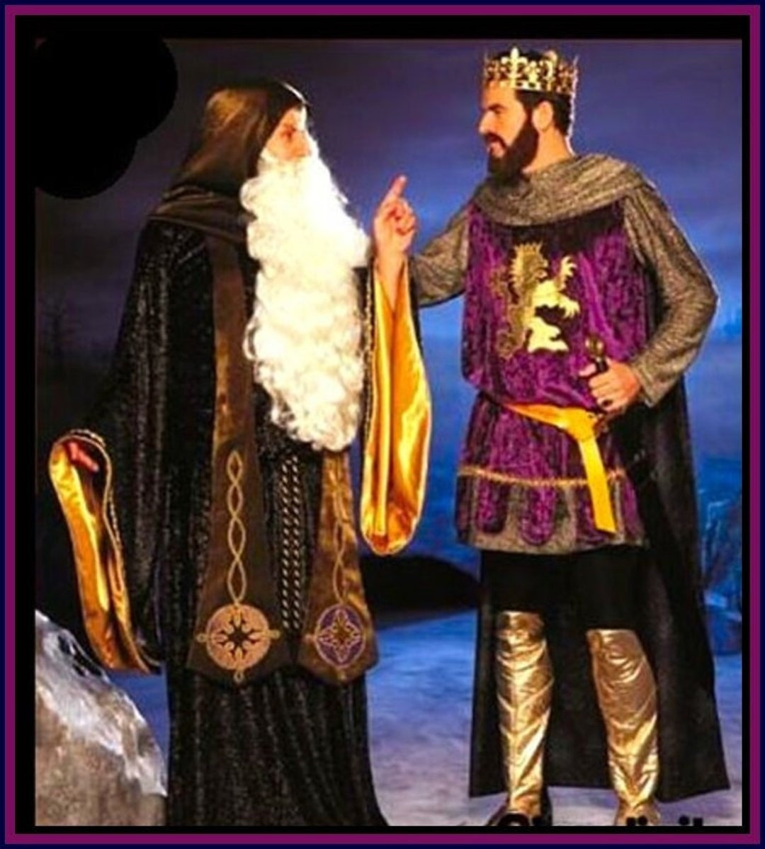 Vintage 2001- KING AUTHOR-MERLIN- Designer Costume Sewing Pattern-tunic ...