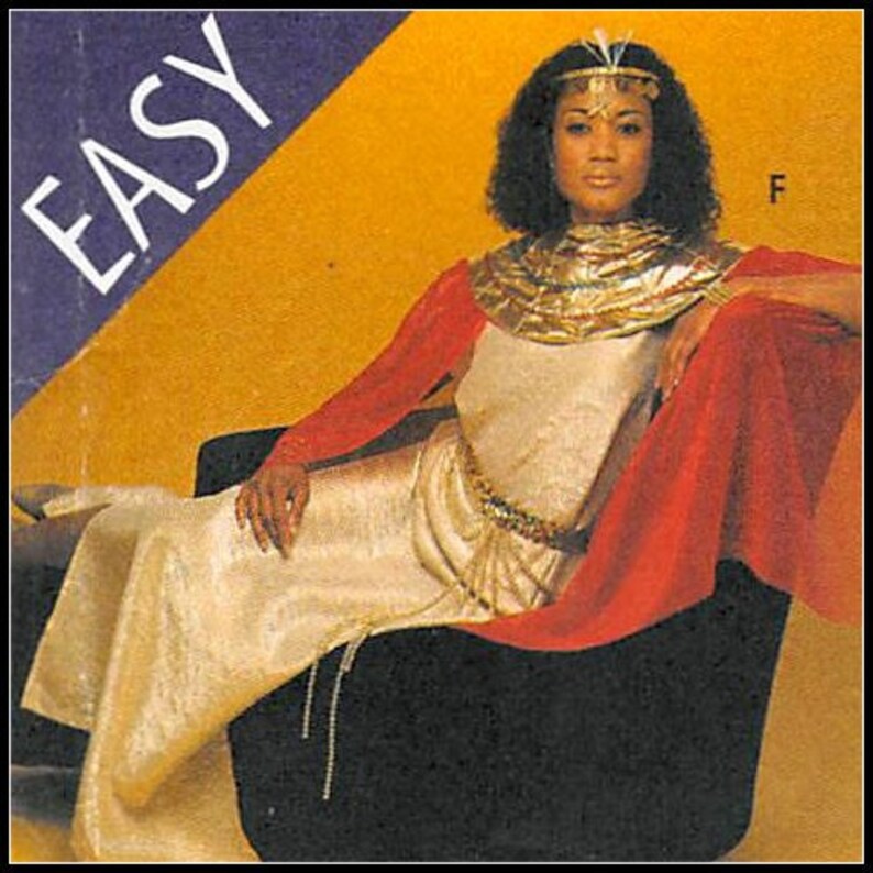 Vintage 1998-genie-cleopatra-sheik-adult Costume Sewing Pattern-goddess ...