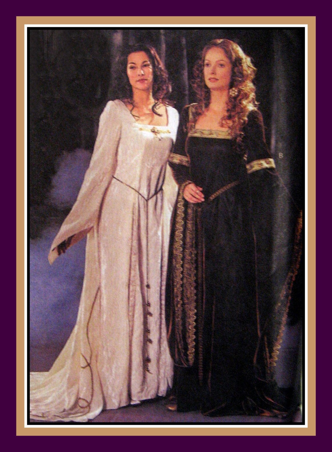 MAID MARIAN Gown-costume Sewing Pattern-two Styles-angel - Etsy