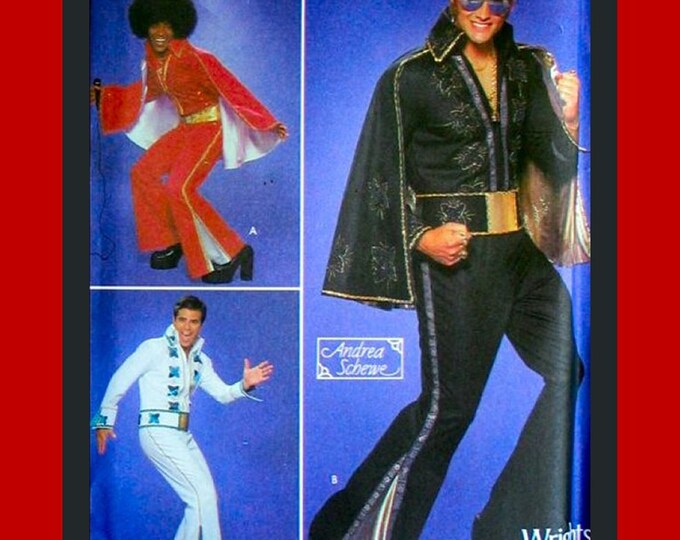 Elvis Presley Las Vegas Era Jumpsuit-cape-belt-mens Sewing Pattern ...
