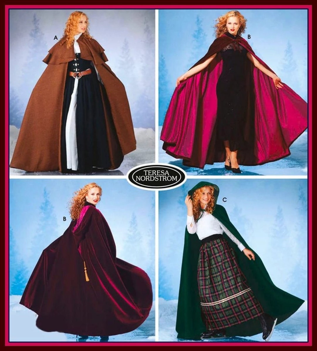 DESIGNER Capes-sewing Pattern-three Dashing Styles-double Capelet-hood ...