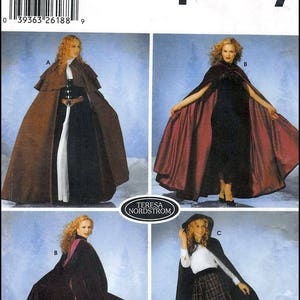 DESIGNER Capes-sewing Pattern-three Dashing Styles-double Capelet-hood ...