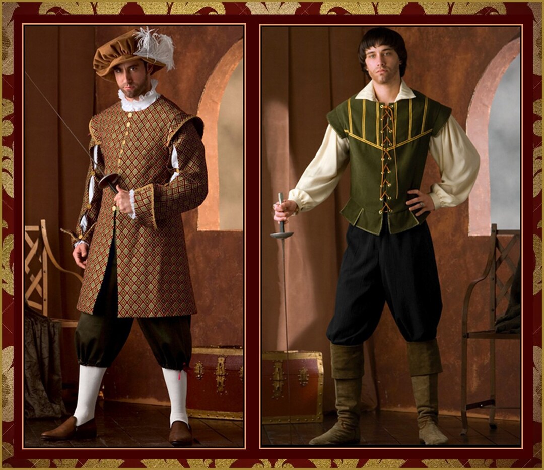 RENAISSANCE GENTLEMEN Ensemble-historical Sewing Pattern-six - Etsy