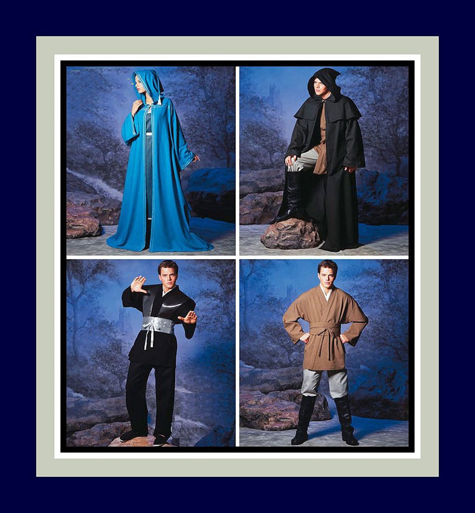 STAR Wars-costume Sewing Pattern-capes-jedi leia-anakin Obi - Etsy