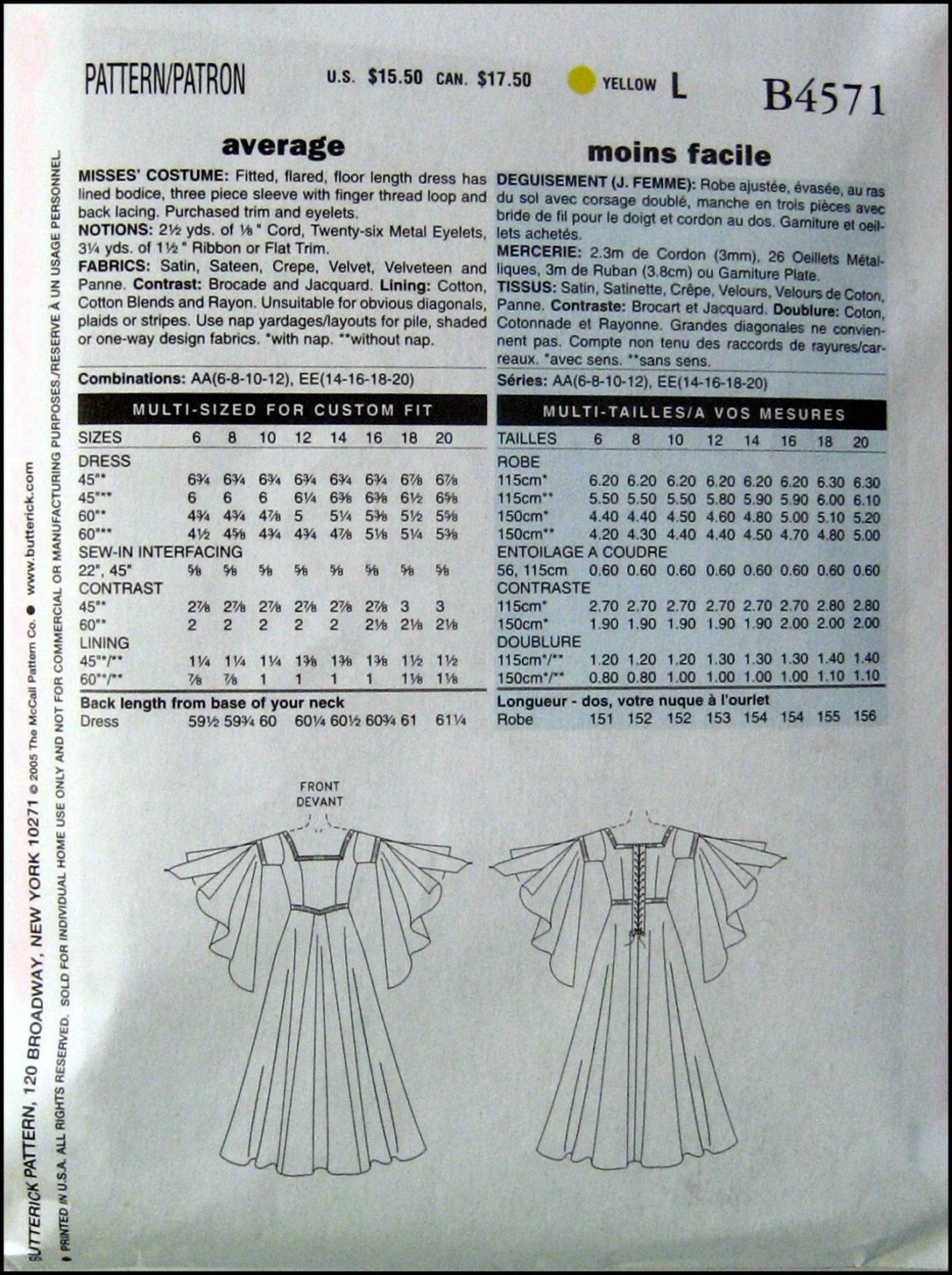 MAID MARIAN Gown-costume Sewing Pattern-angel Flutter - Etsy
