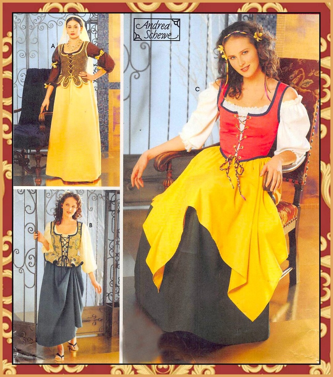 Vintage 2003-RENAISSANCE MAIDEN Wardrobe-sewing Pattern-11 Styles ...