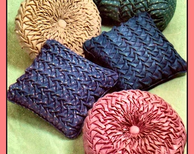 Vintage 1985-SMOCKED CUSHION Collection-sewing Pattern-3 Styles-15 Inch ...