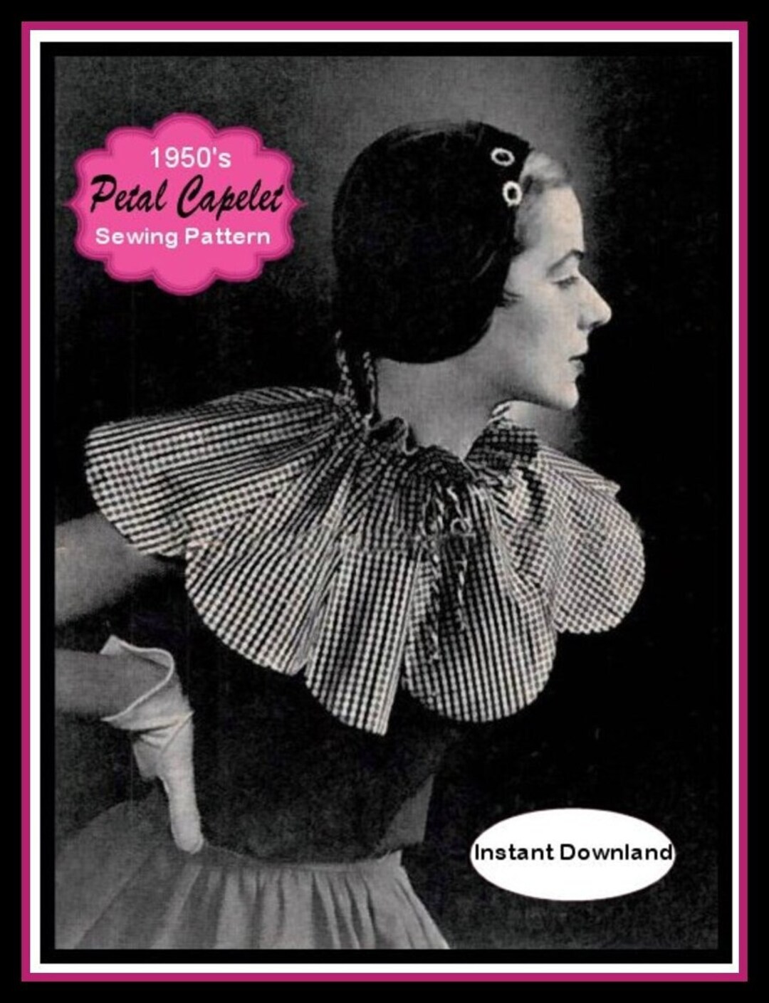 1950S-LOVELY PETAL Capelet-sewing Pattern-evening and Day Looks ...
