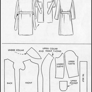 Vintage 1946-TAILORED BOYS Robe-sewing Pattern-shawl - Etsy