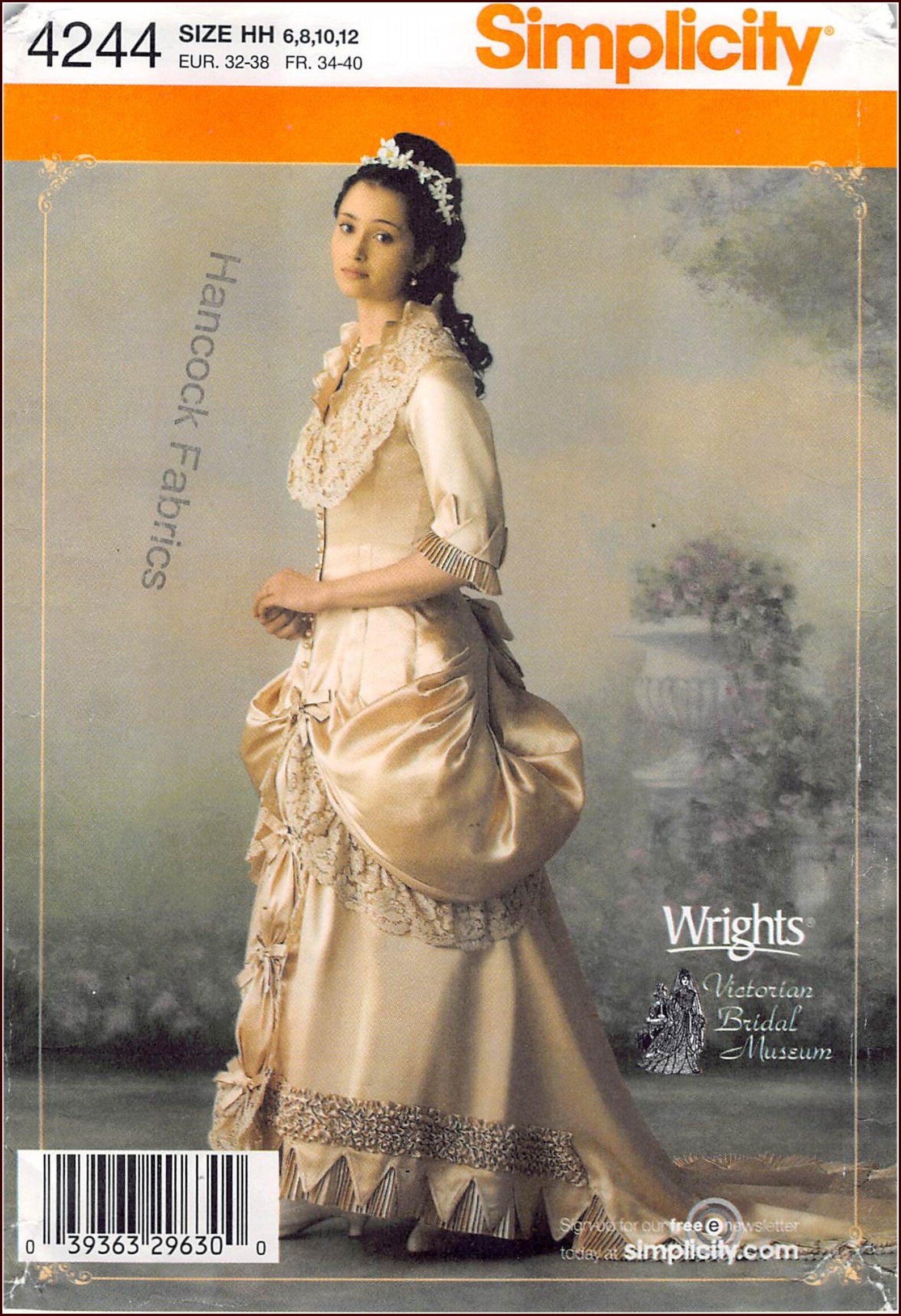 STUNNING VICTORIAN Gown-historical Sewing Pattern-boned Bodice-pleated ...