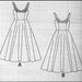 1950s Style shelf Bust Party Dress designer Sewing Pattern - Etsy