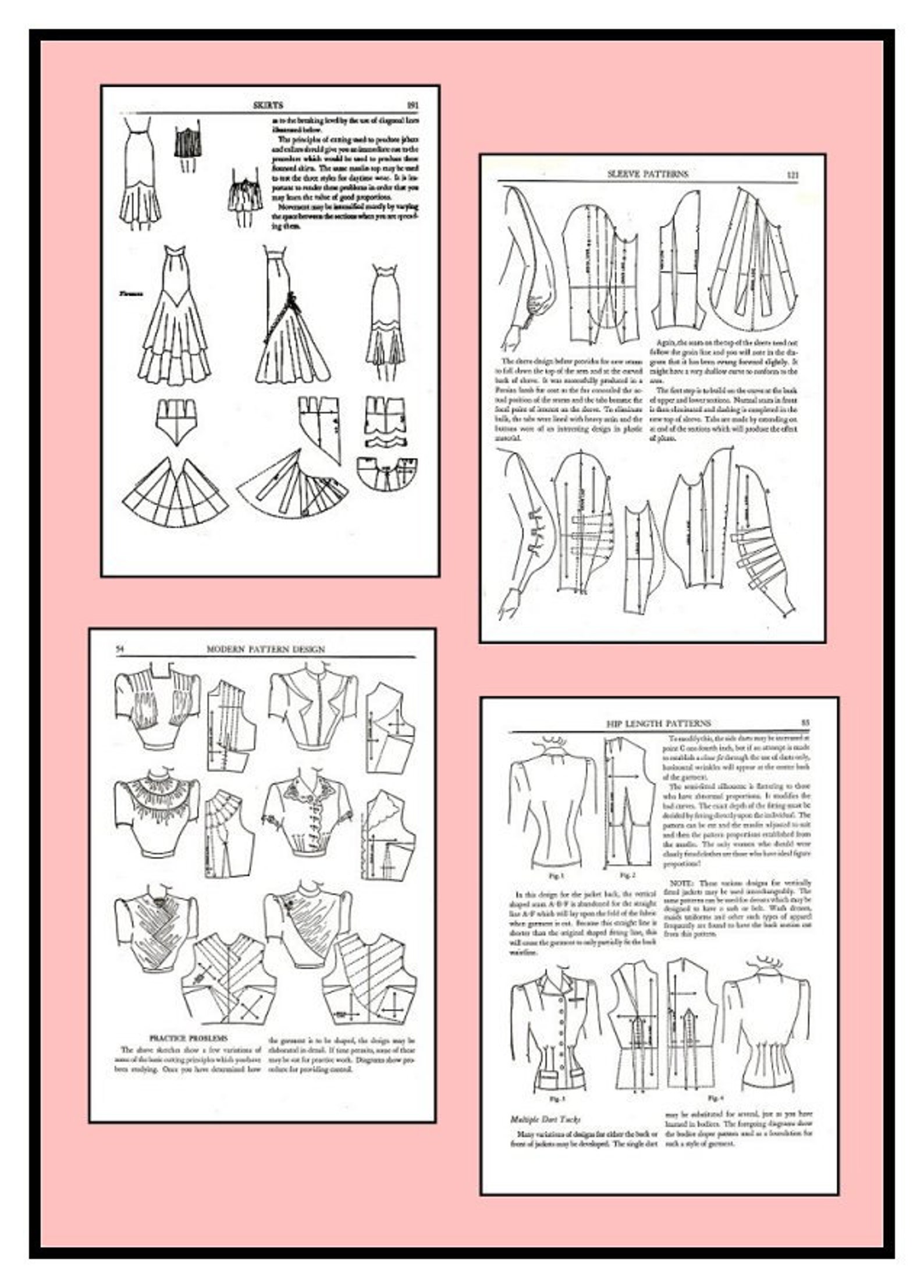 1942-modern Pattern Design Ebook-flat Pattern - Etsy