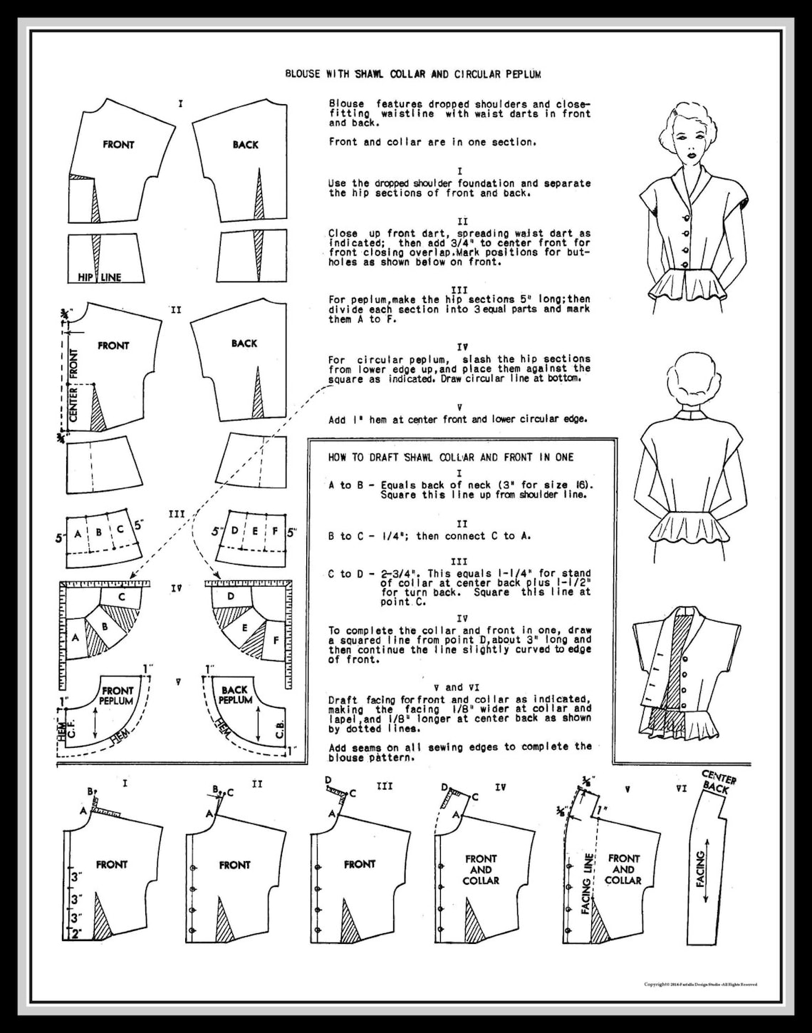 1948-PATTERN DRAFTING & GRADING Ebook-pdf-by M. Rohr-garment - Etsy