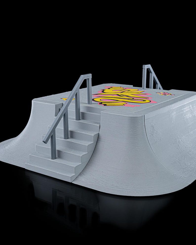 3d-printed Fingerboard Park With Stairs & Rails - Etsy
