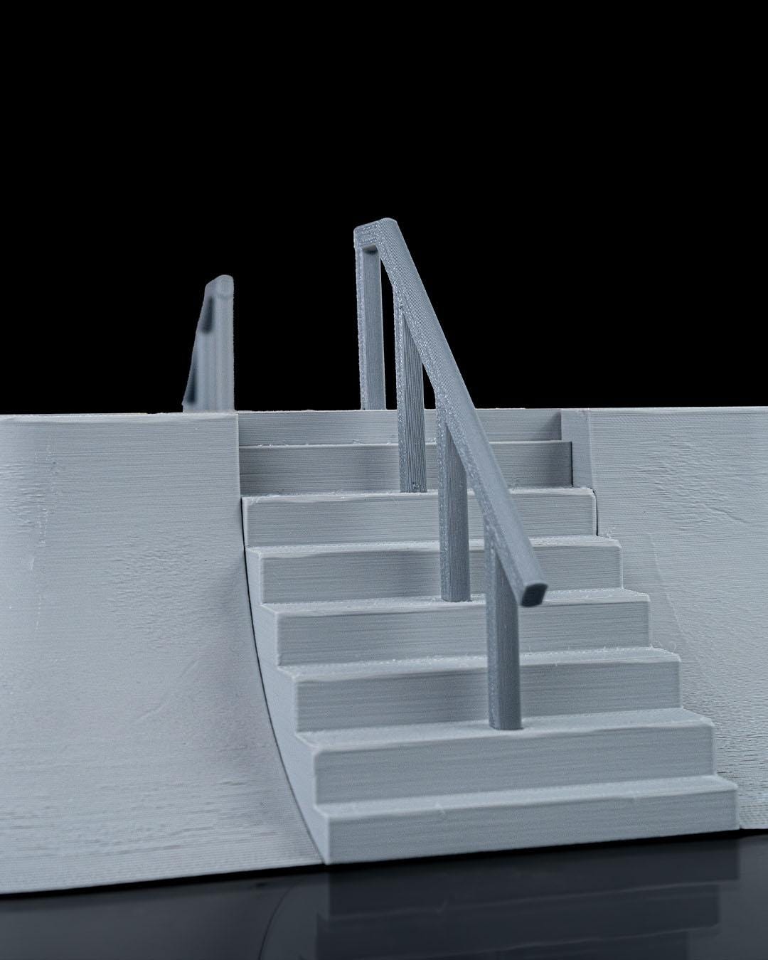 3d-printed Fingerboard Park With Stairs & Rails - Etsy