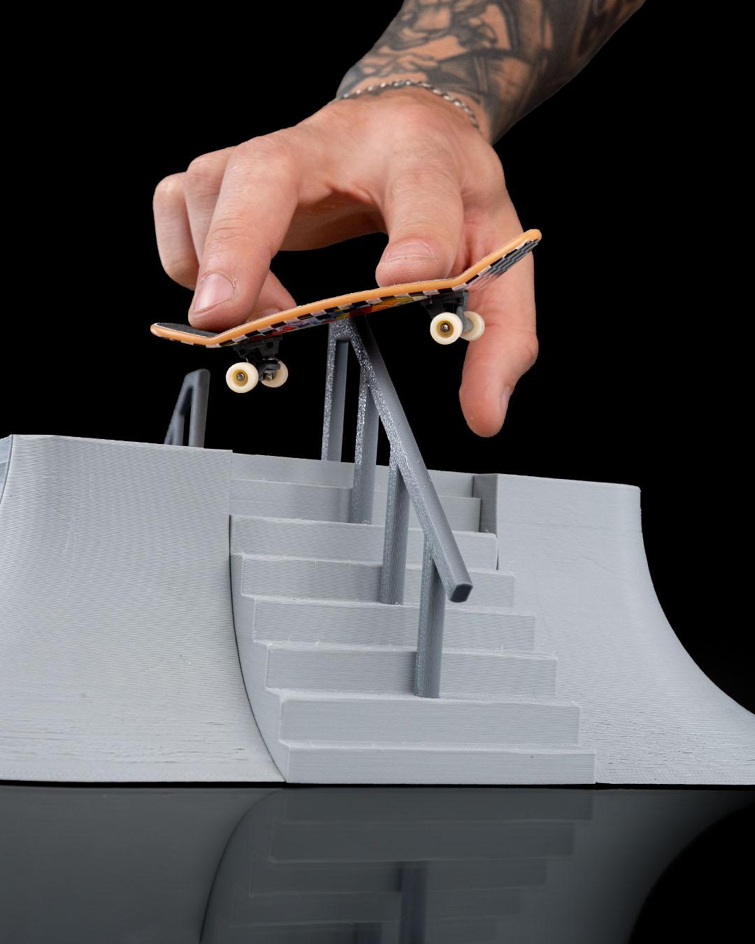 3d-printed Fingerboard Park With Stairs & Rails - Etsy