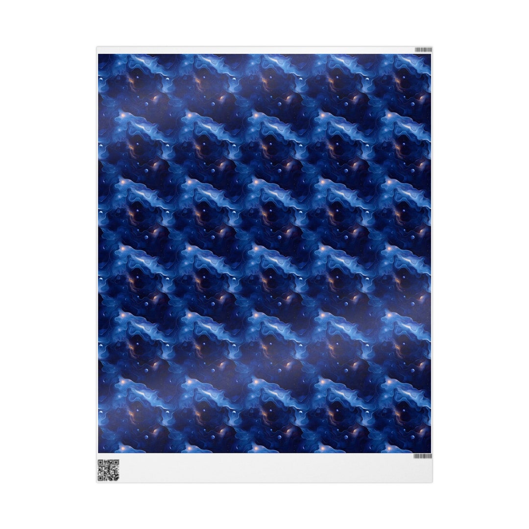 Gift Wrap, Celestial Nebula Design Wrapping Paper Roll, Galaxy Gift ...