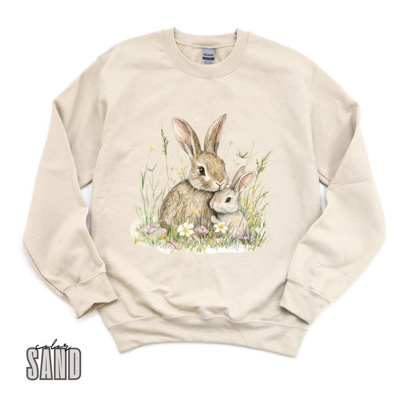 Rabbit Nature Sweater - Etsy