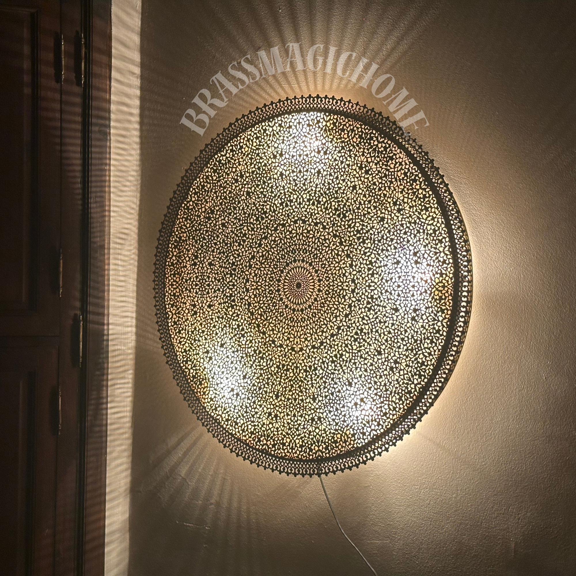 Moroccan Brass Sconce , Wall Sconce, Antique Sconce, Art Lighting ...