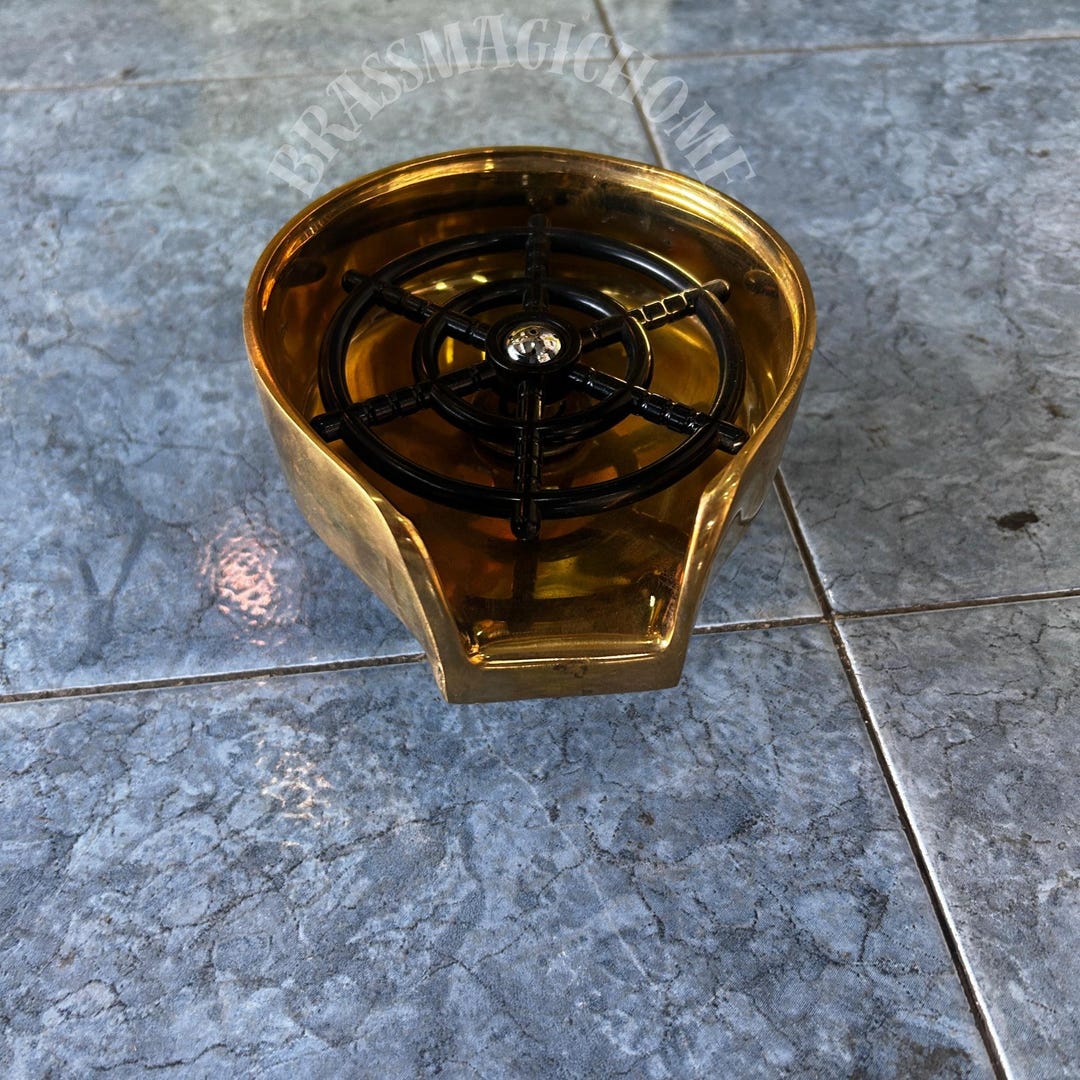Solid Brass Glass Rinser for Kitchen Sink,handmade Glass Sink Rinser ...