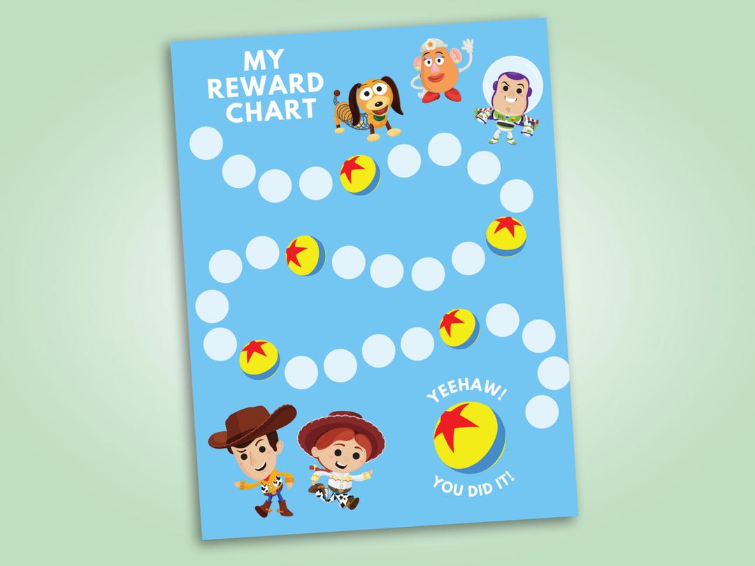 Printable Toy Story Reward Chart // Instant Digital Download Reward ...