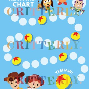Printable Toy Story Reward Chart // Instant Digital Download Reward ...