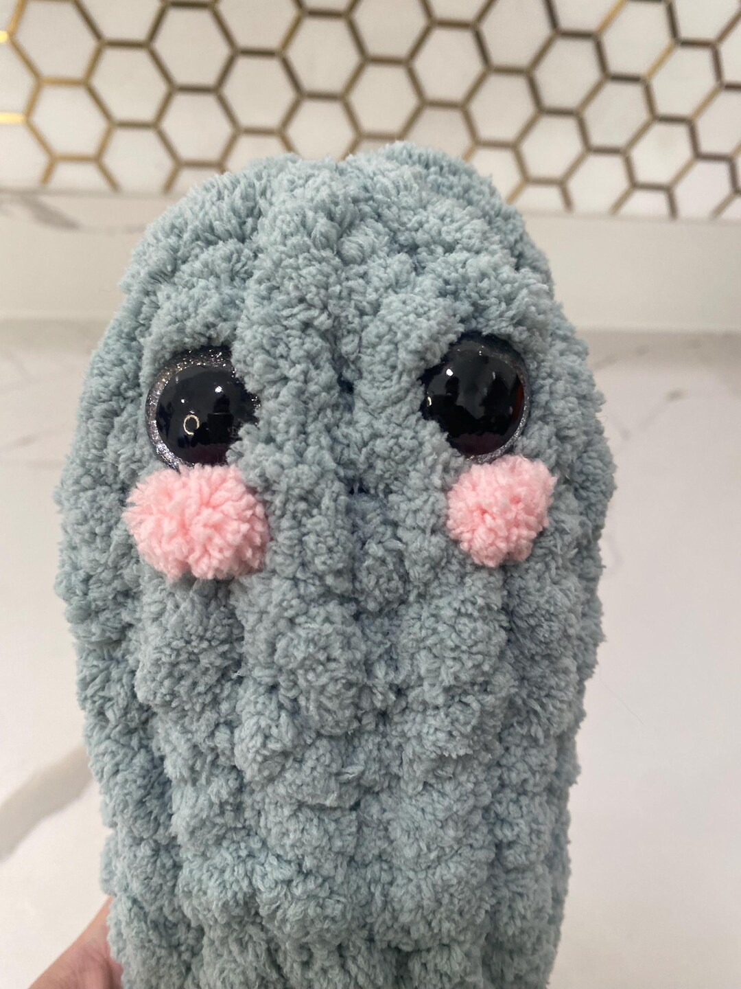 Chunky Hand-knit Pickle Plushy - Etsy