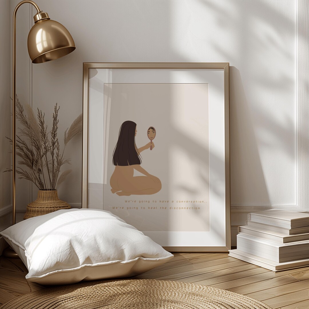 Body Positivity Art, Self Love Wall Art, Abstract Art, Feminist Poster ...