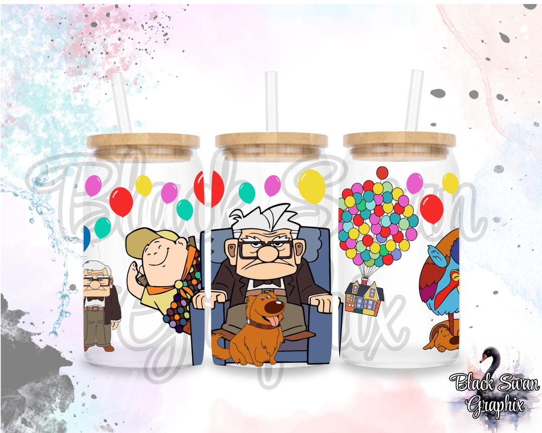 Old Carl & Friends, Glass Can Digital Wrap 16oz. Png, Libbey Glass ...