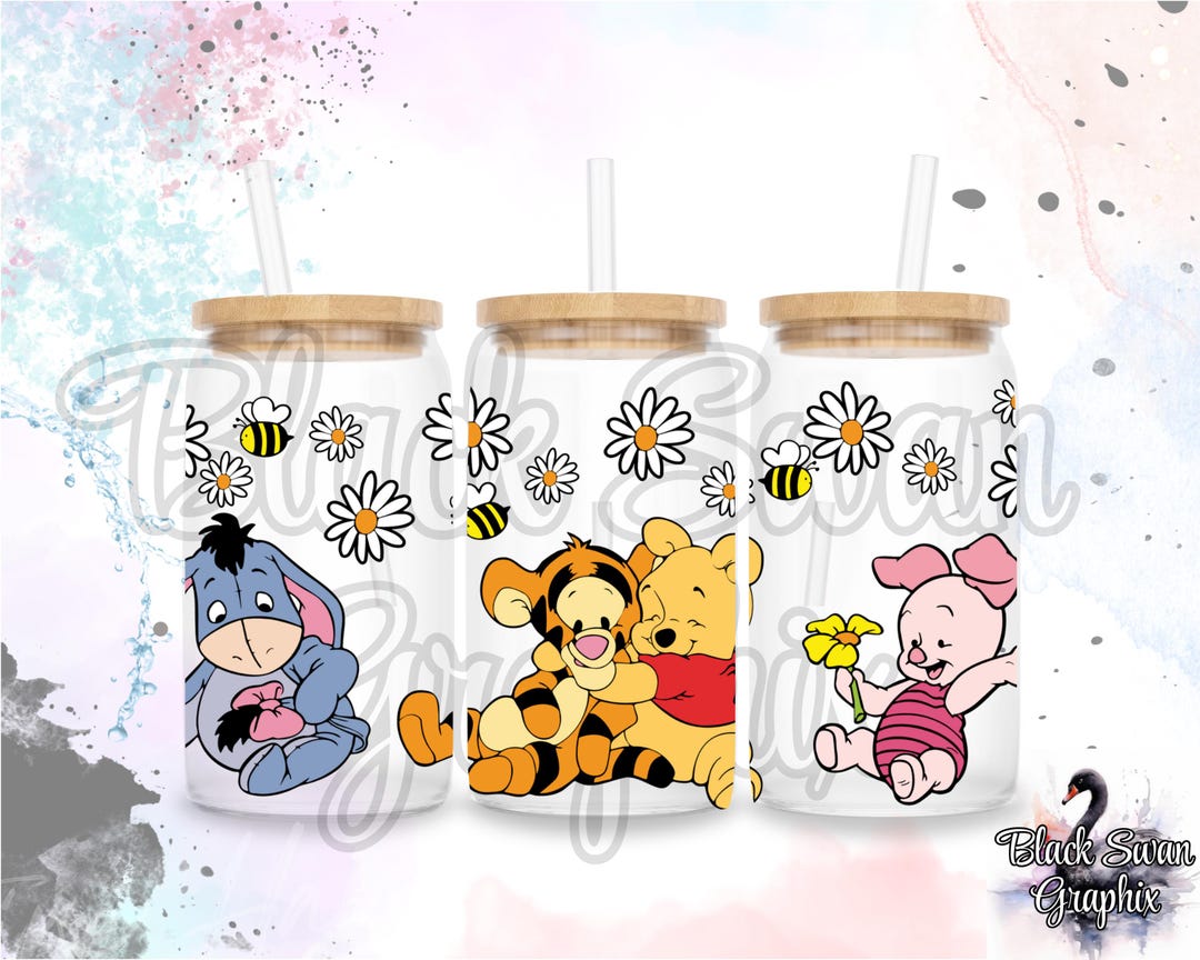 Yellow Bea, Glass Can Digital Wrap 16oz. Png, Libbey Glass Design ...