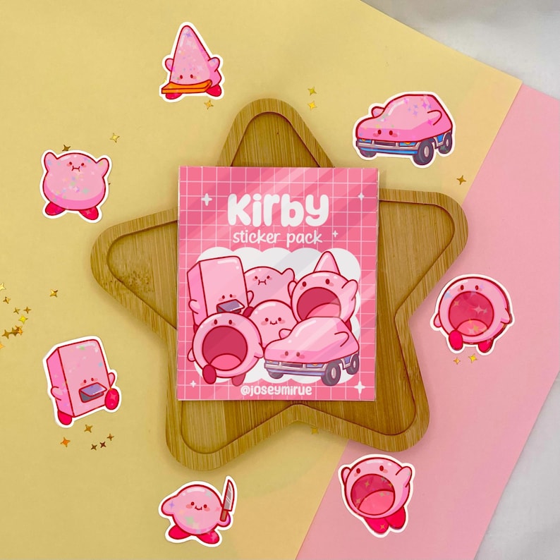 Kirby Forms Inspired Vinyl Sticker Pack - Etsy